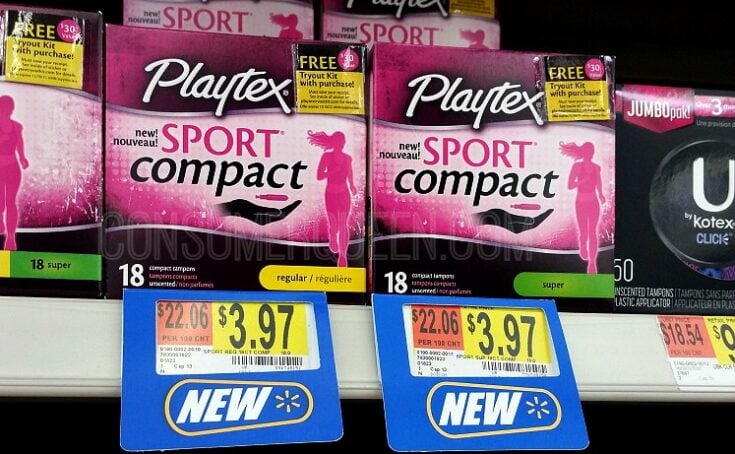 Playtex Sport Compact Tampons Under $2 at Walmart & Target