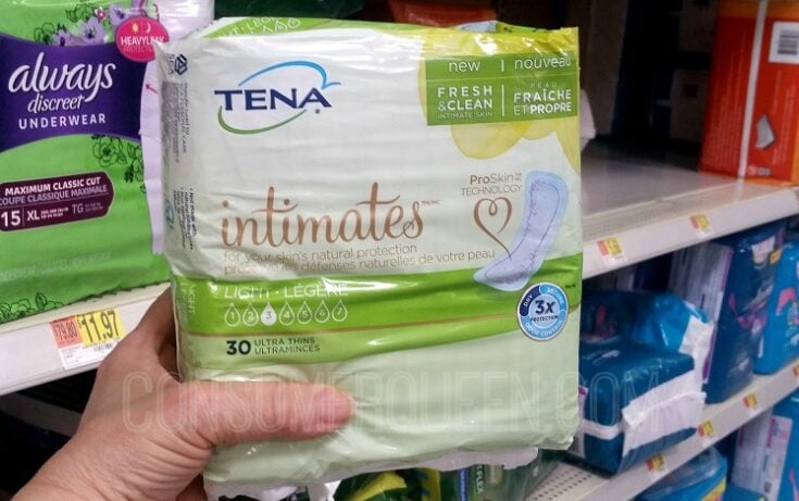 Tena Intimates 20-ct. Under $1.00 at Walmart + More!