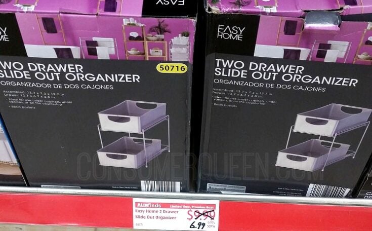 Two Drawer Organizers, Expandable Containers, & More at Aldi