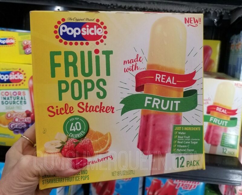 Popsicle Fruit Pops Frozen Treats $2.22 at Walmart After Cash Back