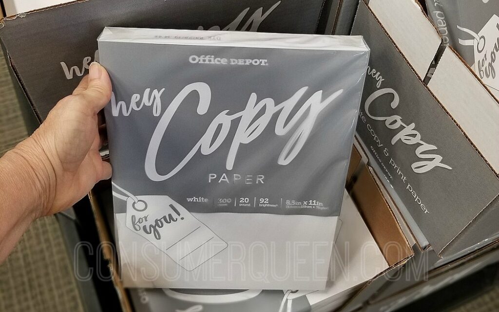 Office Depot School Copy Paper Only $1.00 a Pack!
