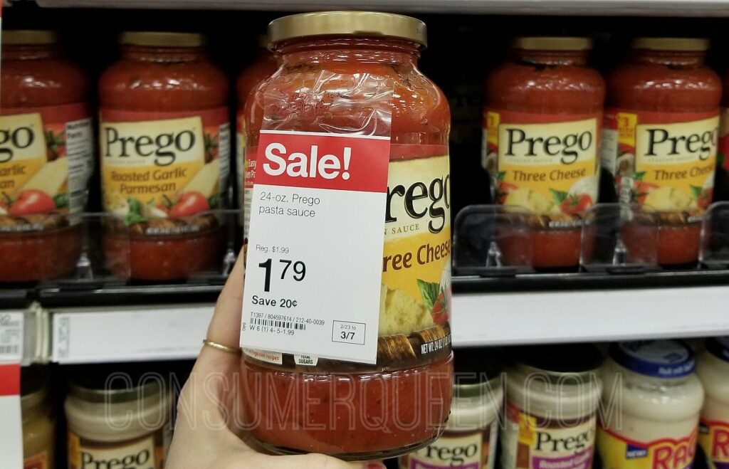 Prego Pasta Sauce at Target - Just $1.41 Each After Cash Back!