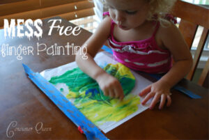 Mess Free Finger Painting - Yes, We Said Mess Free ... Ingenious!