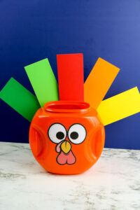 Tide Pod Turkey Craft: Recycle Craft for Tide Pod Containers