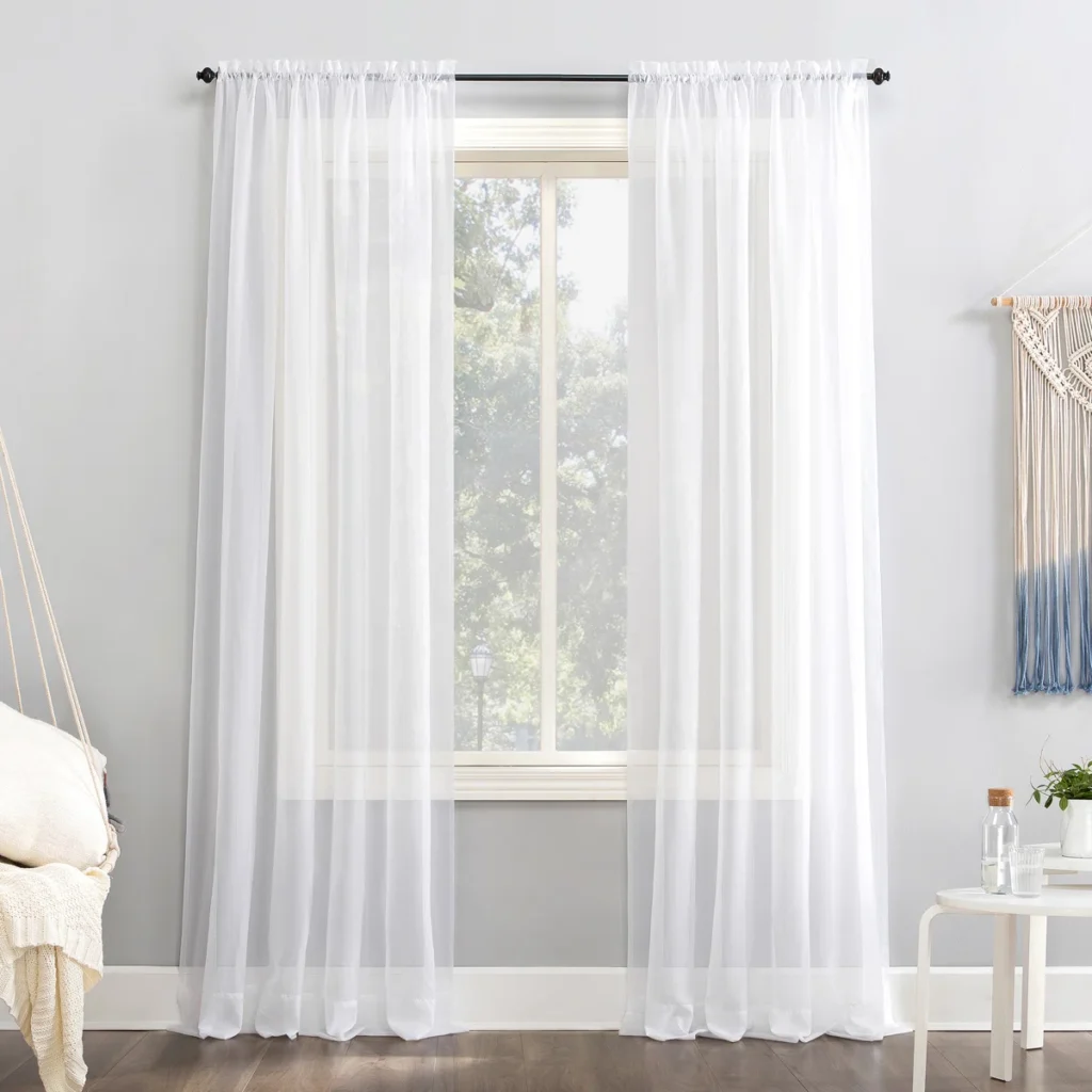 Upgrade Your Windows for Less: Sheer Curtain Panels Just $8.99 at ...