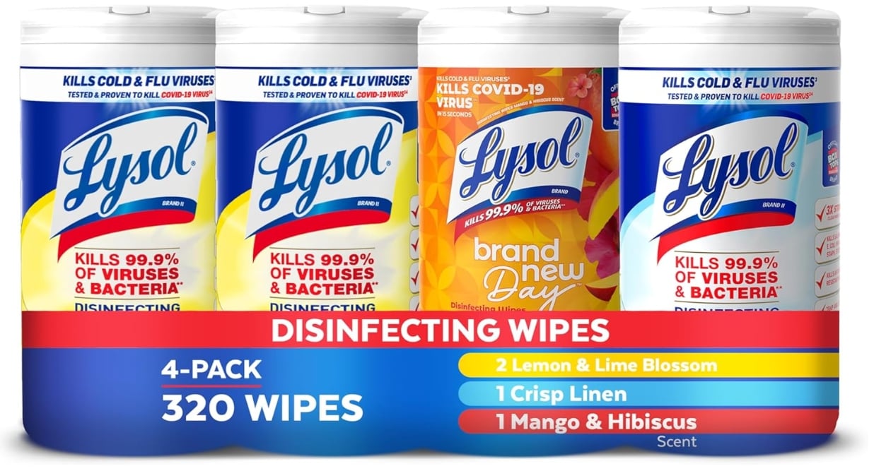 Lysol Disinfecting Wipes Deal on Amazon Plus Easy Winter Healthy Habits ...